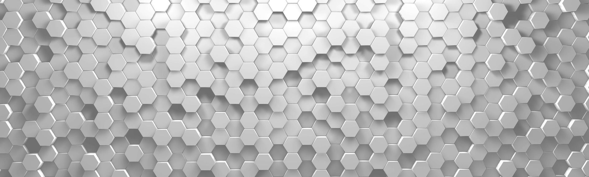 3D-Hexagone - Fototapete